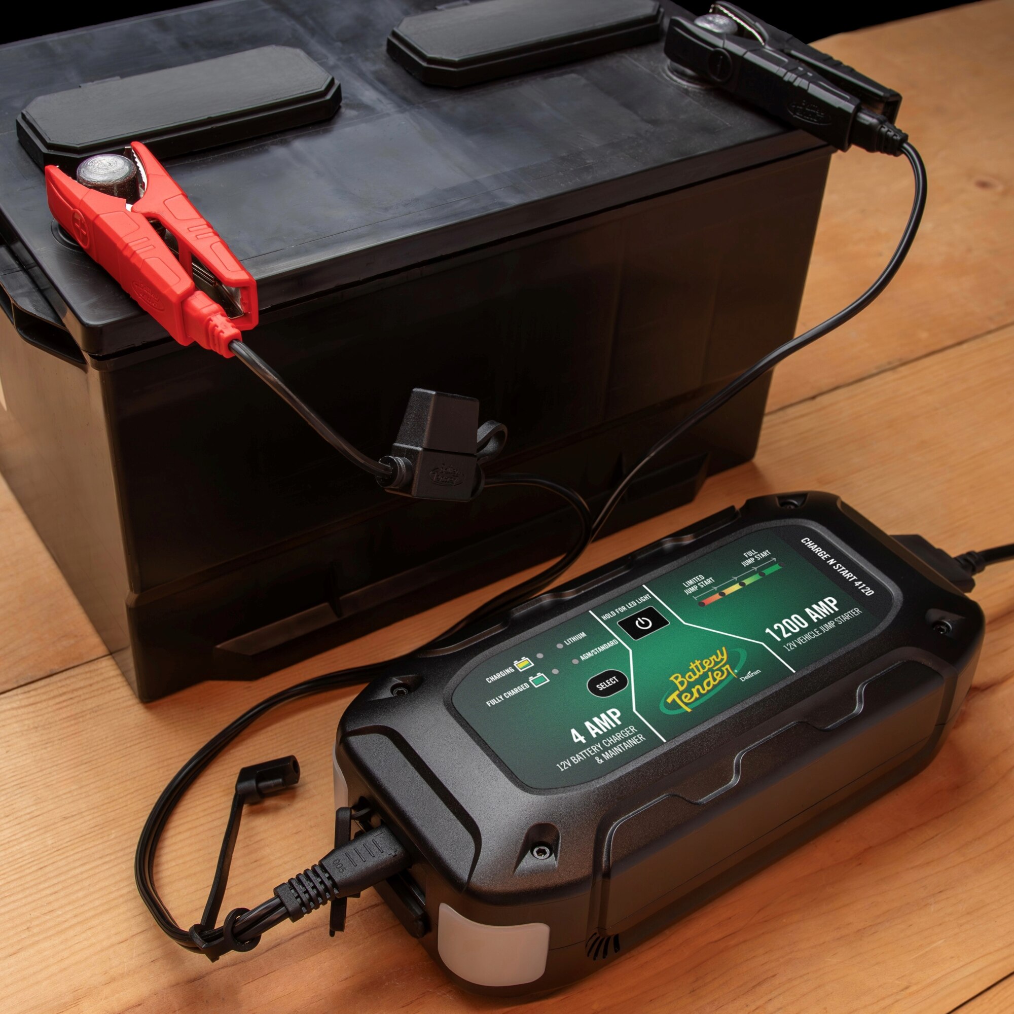 Charge N Start 4120 4 AMP Battery Charger & 1200 AMP Jump Starter