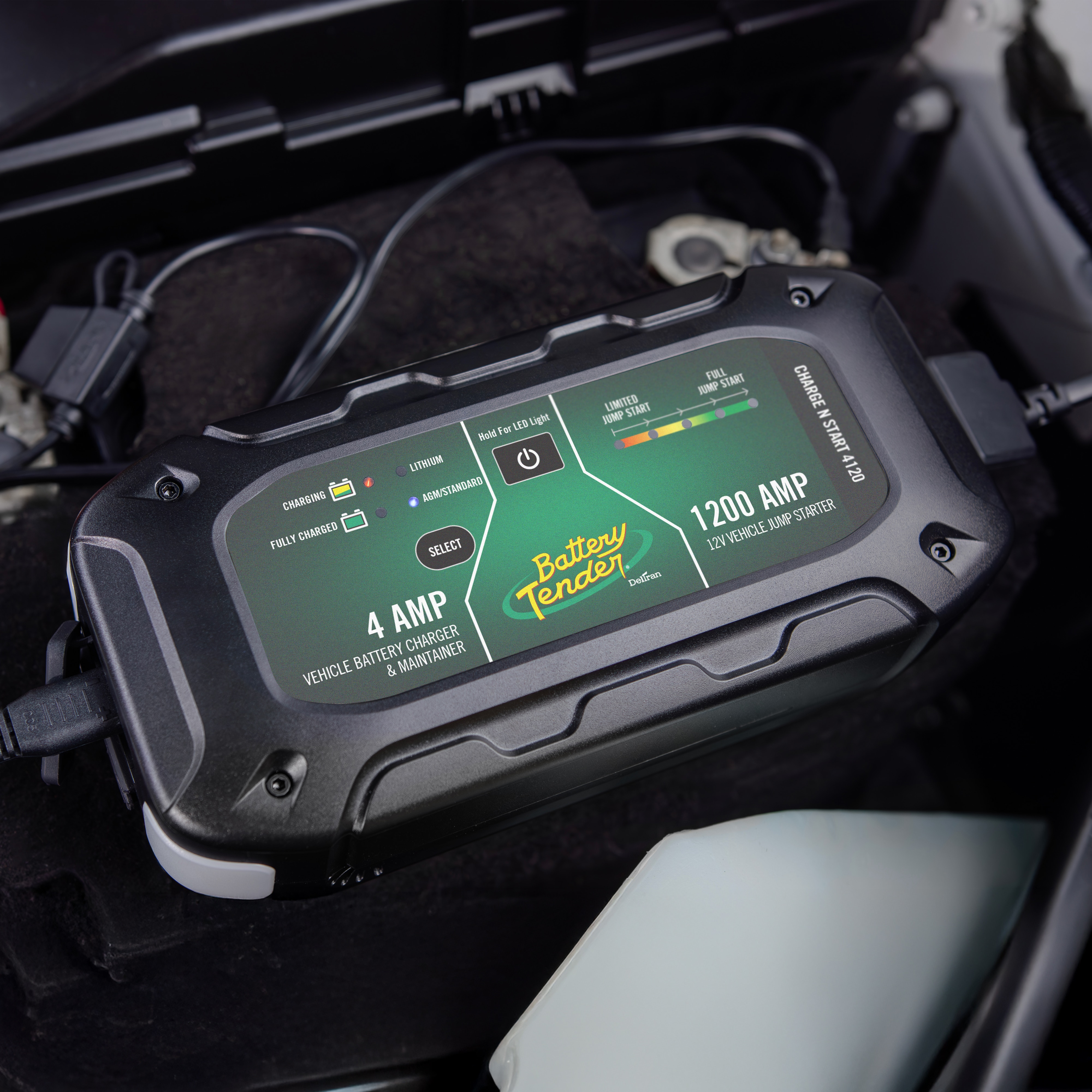 Charge N Start 4120 4 AMP Battery Charger & 1200 AMP Jump Starter